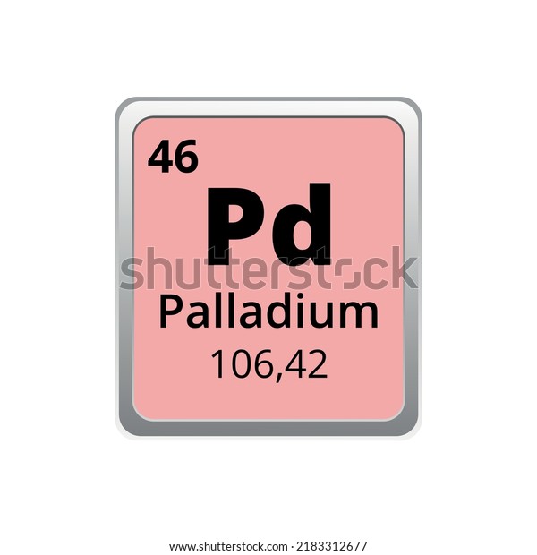 Icono de paladio de elemento de: vector de stock (libre de regalías ...