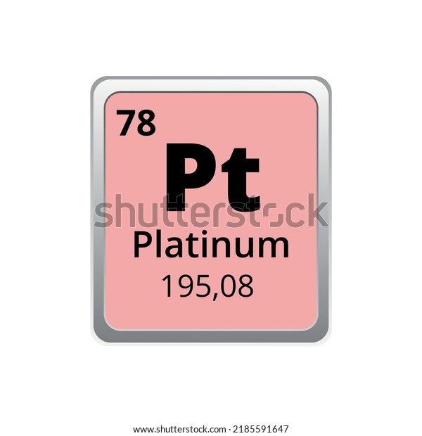 Icono de platino de elemento de: vector de stock (libre de regalías ...