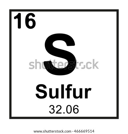 Periodic Table Element Sulfur Stock Vector (Royalty Free) 466669514 ...