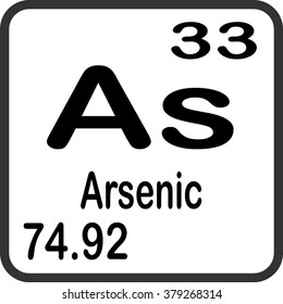 Periodic Table Elements Arsenic Stock Vector (Royalty Free) 379268314