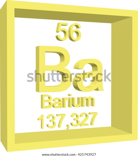 Periodic Table Elements Barium Stock Vector (Royalty Free) 425743927 ...