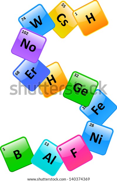 Periodic Table Elements Number 5 Stock Vector (Royalty Free) 140374369 ...