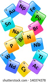 Periodic Table Elements Number 1 Stock Vector (Royalty Free) 140374357 ...