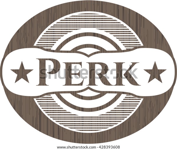Perk Retro Wood Emblem Stock Vector (Royalty Free) 428393608 | Shutterstock