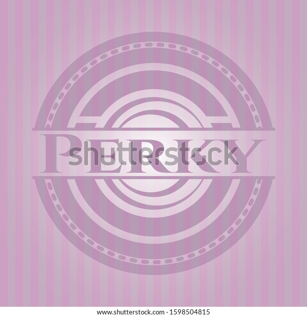 Perky Pink Emblem Retro Vector Illustration Stock Vector (Royalty Free ...