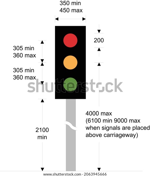 Permanent Traffic Signal Head Road Signs Stock Vector (Royalty Free ...