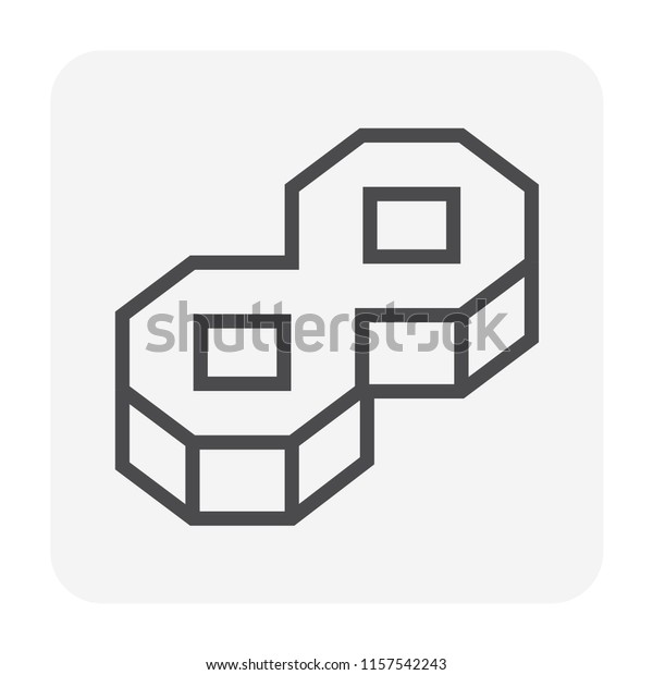 Permeable Concrete Paver Block Pavement Floor Stock Vector (Royalty ...