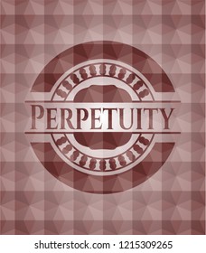 Perpetuity Red Emblem Geometric Pattern Seamless Stock Vector (Royalty ...