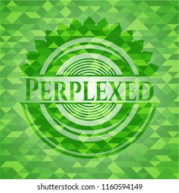 Perplexed Green Emblem Triangle Mosaic Background Stock Vector (Royalty ...