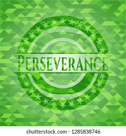 Perseverance Green Emblem Mosaic Background Stock Vector (Royalty Free ...