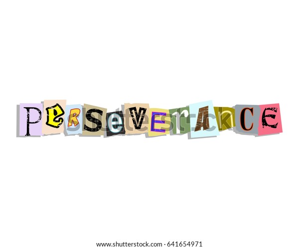Perseverance Word Torn Paper Letters Text Stock Vector (Royalty Free ...