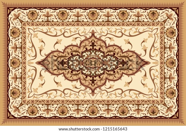 Persian Carpet Texture Abstract Tribal Modern 库存矢量图（免版税）1215165643 ...