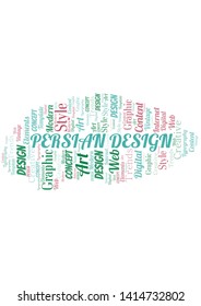 Persian Design Word Cloud Wordcloud Made Stock Vector (Royalty Free ...