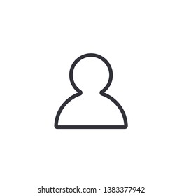 Person Avatar Outline Vector Icon Stock Vector (Royalty Free ...