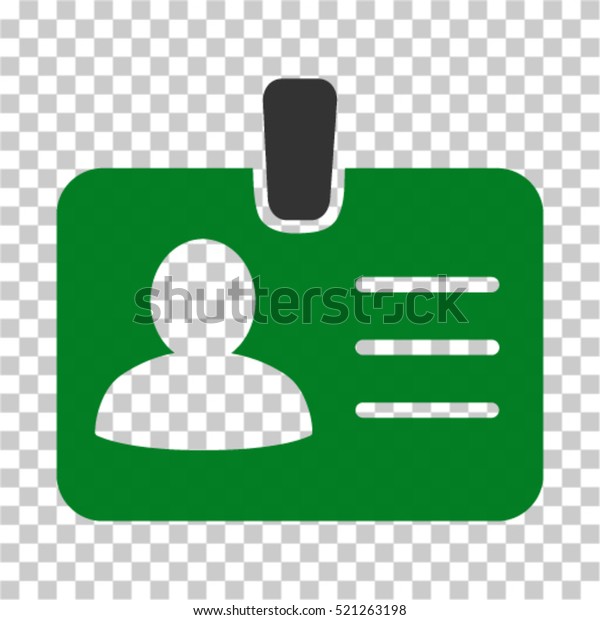 Person Badge Icon Vector Pictograph Style Stock Vector (Royalty Free ...