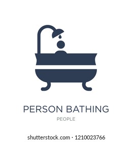 Person Bathing Icon Trendy Flat Vector Stock Vector (Royalty Free ...