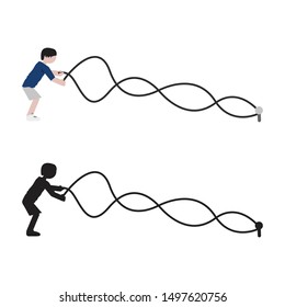 276 Battle Ropes Gym Stock Vectors, Images & Vector Art | Shutterstock