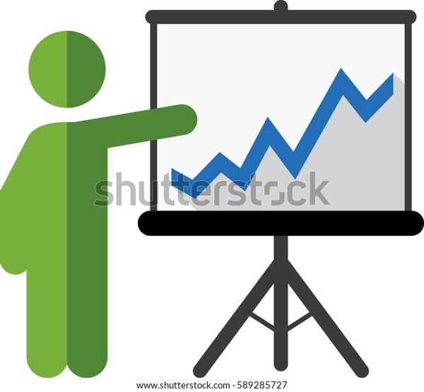 Person Giving Presentation Icon Stock Vector (Royalty Free) 589285727 ...