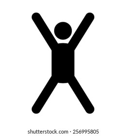 Person Icon Jump Vector 스톡 벡터(로열티 프리) 256995805 | Shutterstock