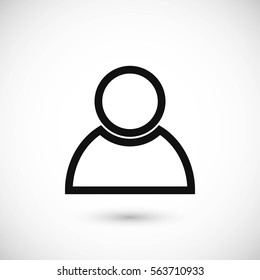 Person Icon Line Drawing Sign Logo Stock Vector (Royalty Free) 1742318999