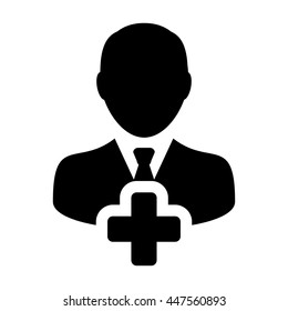 Person Icon Vector Plus Symbol Add Stock Vector (Royalty Free) 447560983