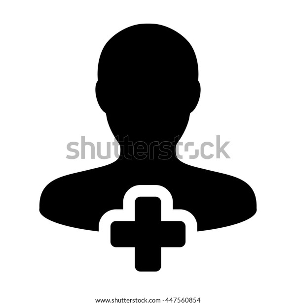 Person Icon Vector Plus Symbol Add Stock Vector (Royalty Free ...