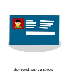 Person Identification Cartoon Photo Vector Illustration Stock Vector ...