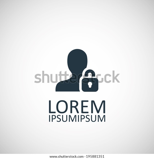 Person Lock Icon Stock Vector (Royalty Free) 195881351 | Shutterstock
