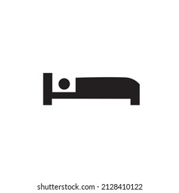 Person Lying Bed Vector Illustration Stock Vector (Royalty Free ...