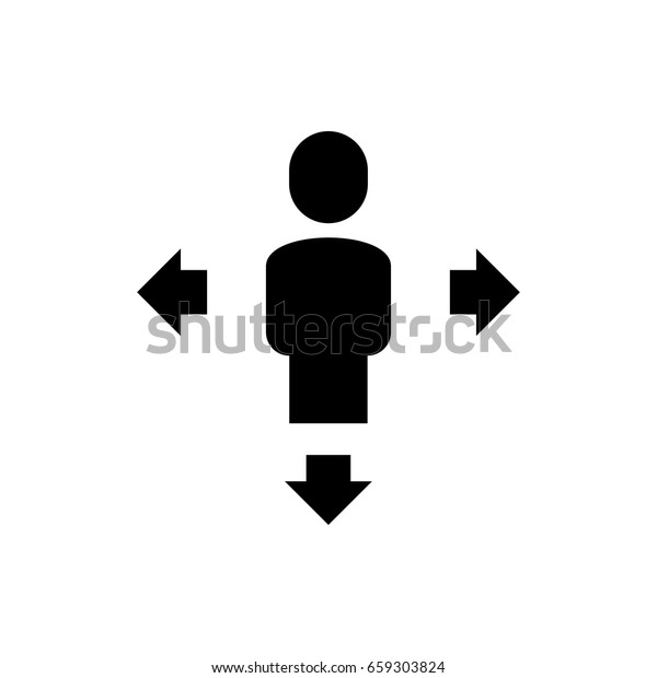 Person Move Icon Stock Vector (Royalty Free) 659303824