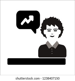 Person People Message Vector Icon Stock Vector (Royalty Free ...