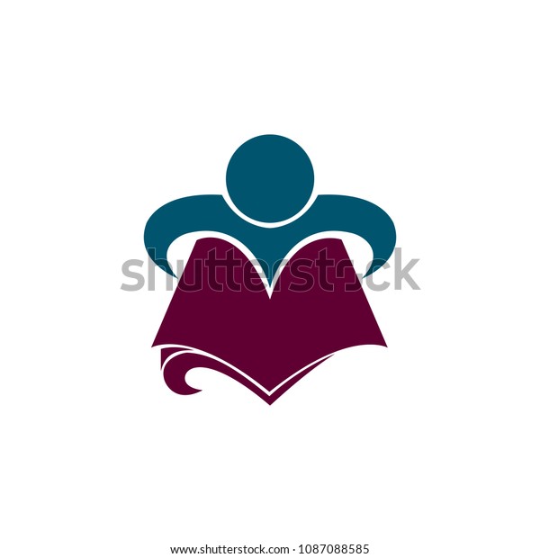 Person Reading Book Icon Vector Stock Vector (Royalty Free) 1087088585 ...