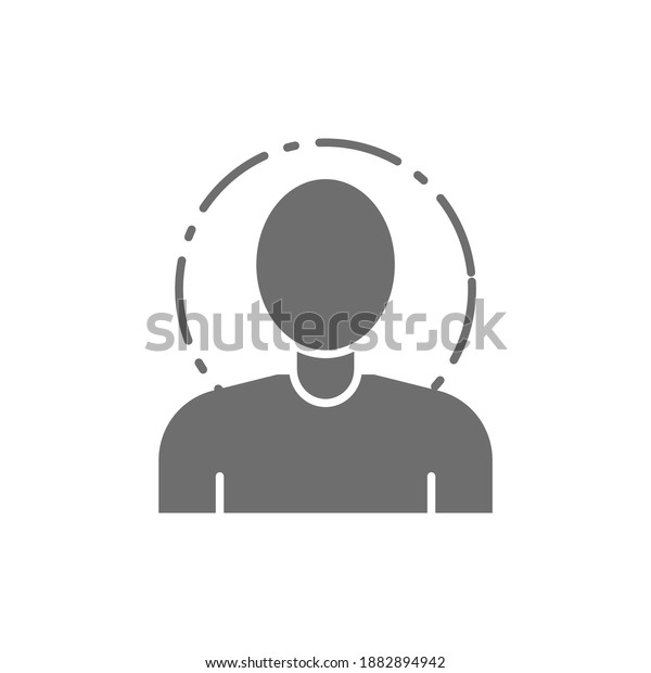 Person Scanning Face Verification 360 Degrees Stock Vector (Royalty ...