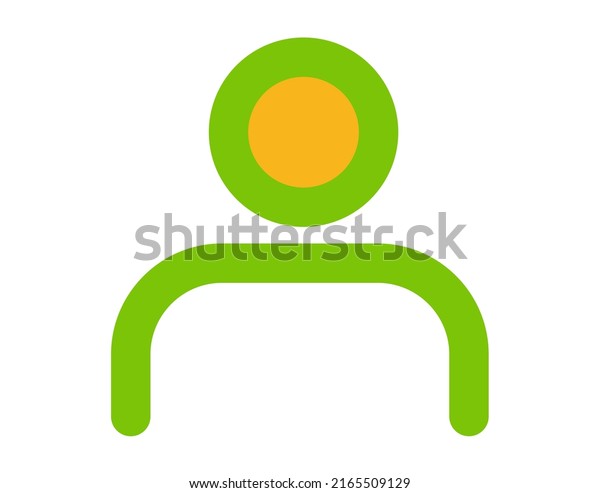 Person Shape Icon Symbol Design Stock Vector (Royalty Free) 2165509129 ...