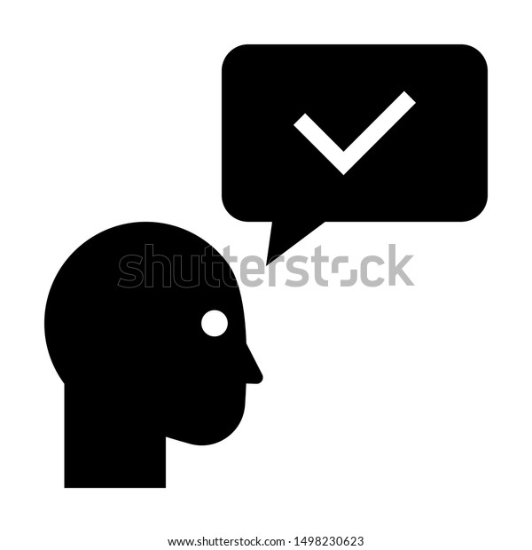 Person Speech Truth Icon Vector Illustration Stock Vector (Royalty Free ...