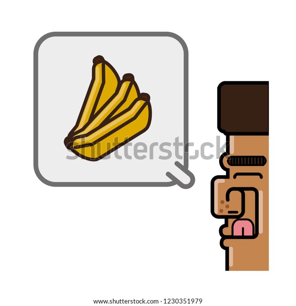 Person Thinking Bananas Stock Vector (Royalty Free) 1230351979 ...