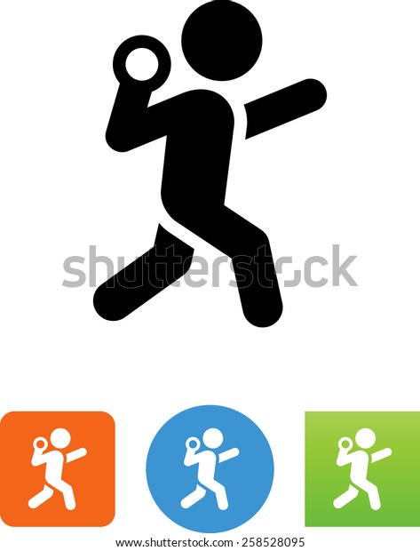 Person throwing a shot put icon
