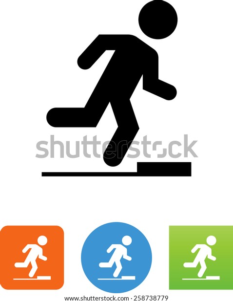 Person Tripping Icon Stock Vector (Royalty Free) 258738779