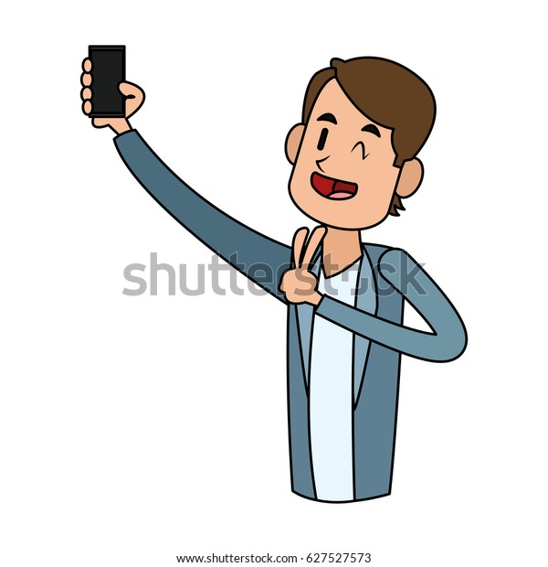 Person Using Phone Icon Image Stock Vector (Royalty Free) 627527573 ...