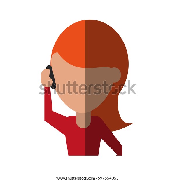 Person Using Phone Icon Image Stock Vector (Royalty Free) 697554055 ...