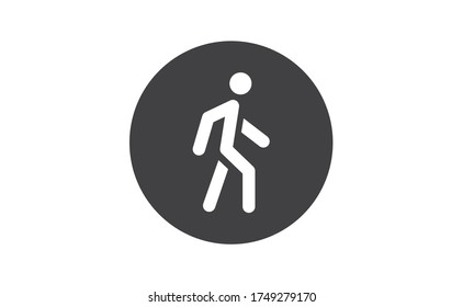 Person Walking Vector Icon Human Figure Stock Vector (Royalty Free ...