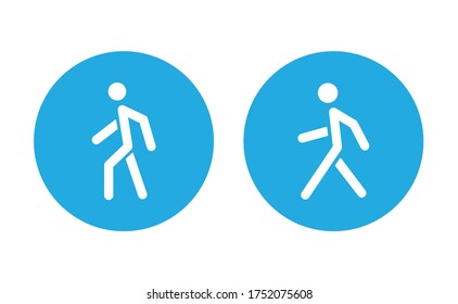 Person Walking Vector Icon Human Figure Stock Vector (Royalty Free ...