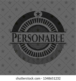 Personable Realistic Dark Emblem Stock Vector (Royalty Free) 1348651232 ...