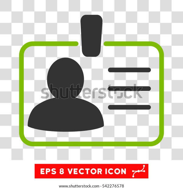 Personal Badge Vector Icon Image Style Stock Vector (Royalty Free ...