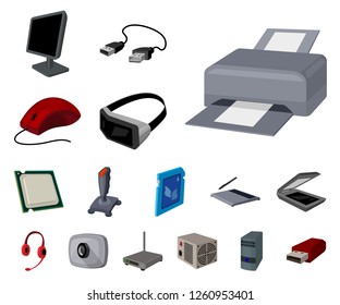 Personal Computer Cartoon Icons Set Collection Stock Vector (Royalty ...