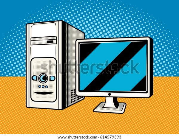 Personal Computer Comic Book Pop Art Stock Vector (Royalty Free ...