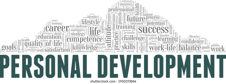 Personal Development Vector Illustration Word Cloud Stock Vector ...