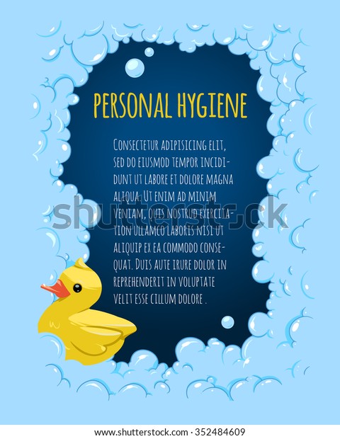 Personal Hygiene Banner Frame Text Cartoon Stock Vector (Royalty Free ...