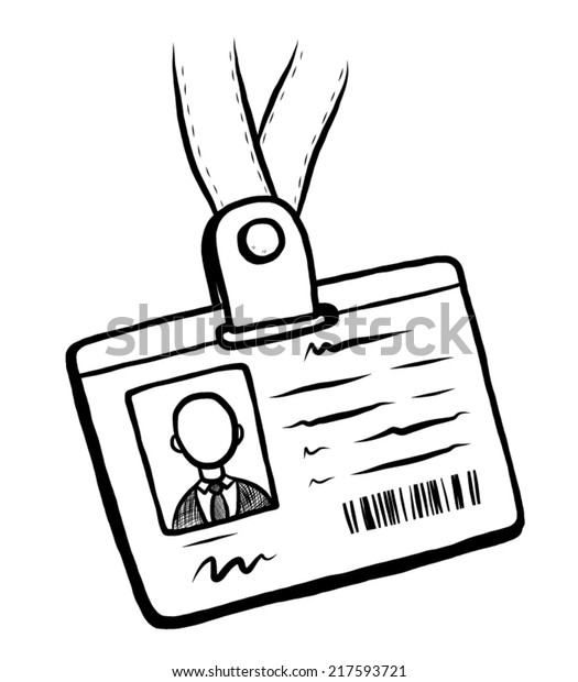Personal Id Card Cartoon Vector Illustration: vetor stock (livre de ...