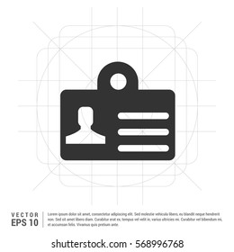 Personal Id Card Icon Stock Vector (Royalty Free) 568996768 | Shutterstock